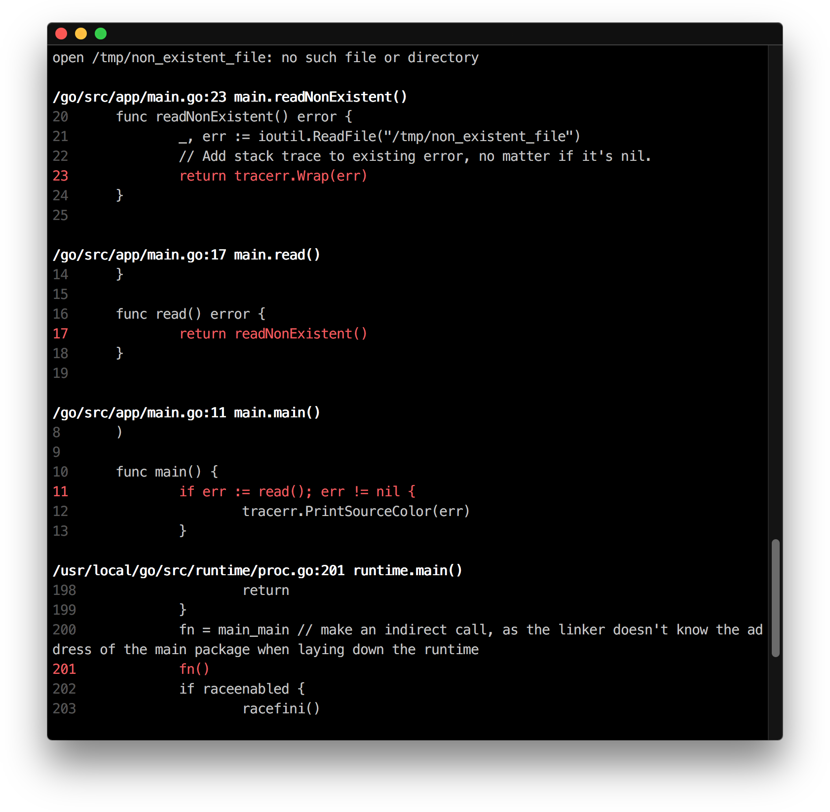 Getting stack traces for errors in Go | DoltHub Blog